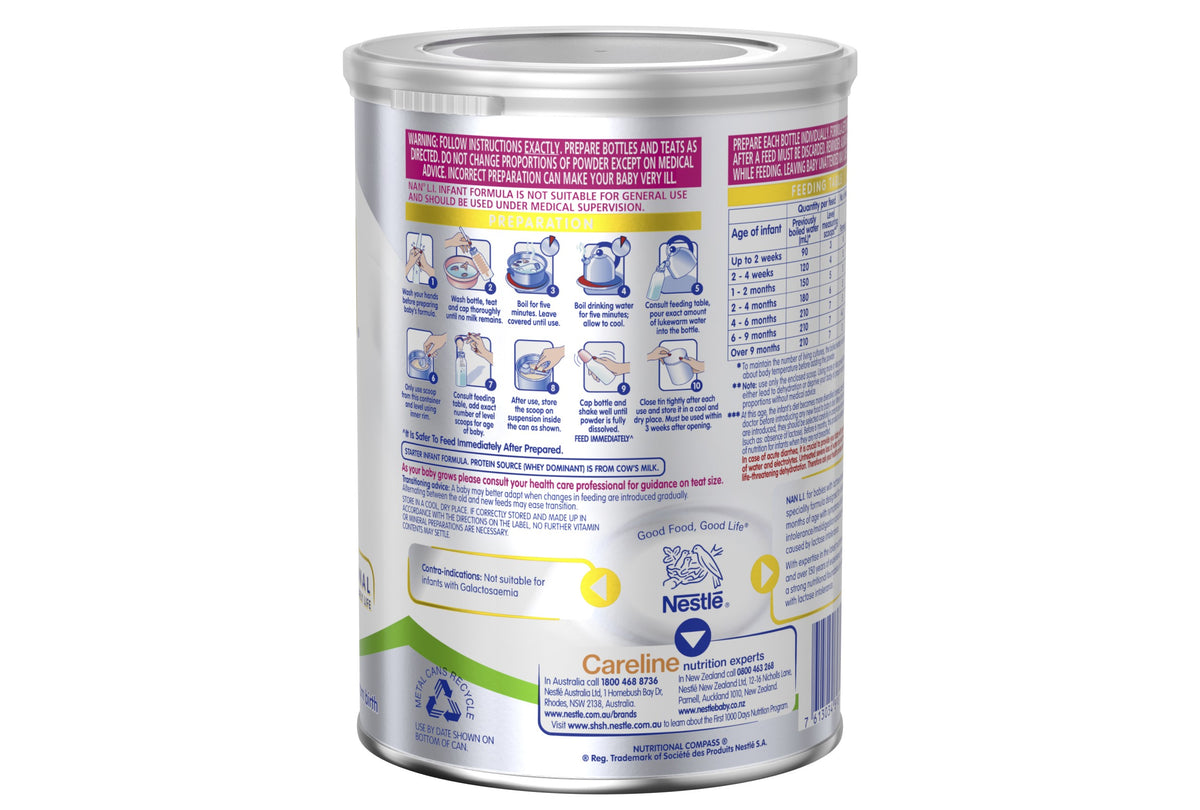 INFANT FORMULA NAN EXPERT-PRO 0-24 MONTHS LACTOSE FREE 14.11oz. / 400g ...